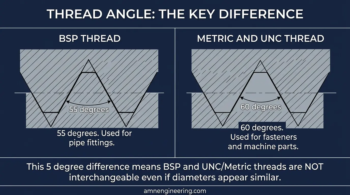 BSP vs Metric vs UNC Threading | Identification and Selection Guide